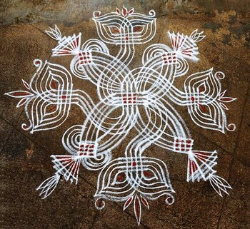 Day 23 : Traditional Festive Rangolis - Rangoli Corner