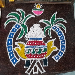 Day 30 : "Pongum Mangalam Engum Thanguga" - Rangoli Corner